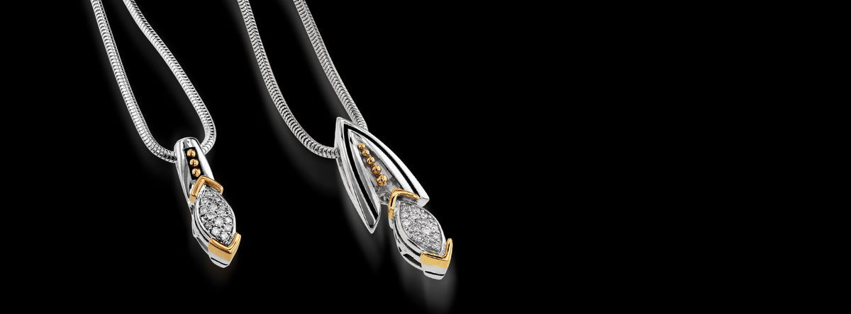 Sterling Silver Diamond Pendants & Necklaces | John Atencio