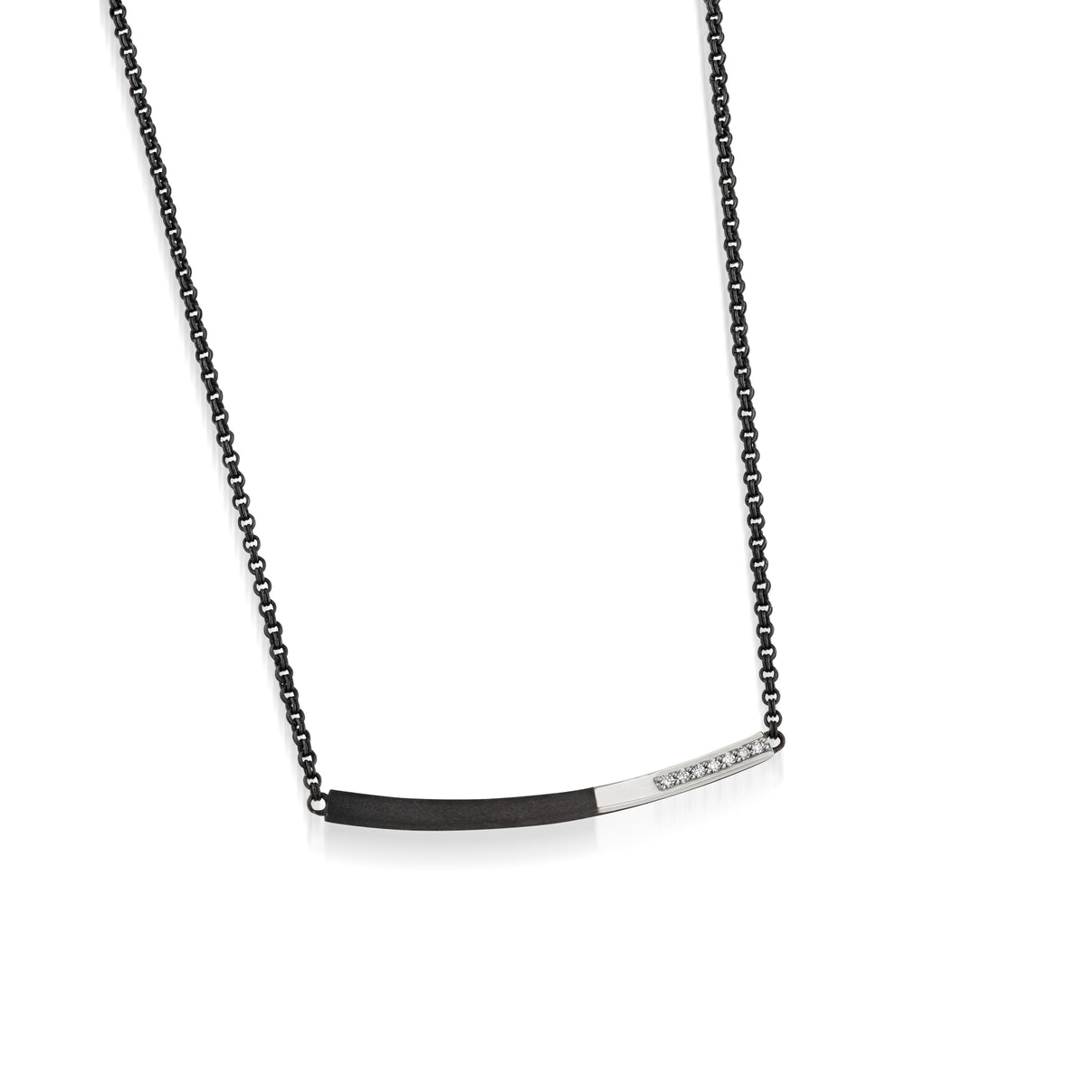 Duplex Horizontal Pave Diamond Pendant – John Atencio