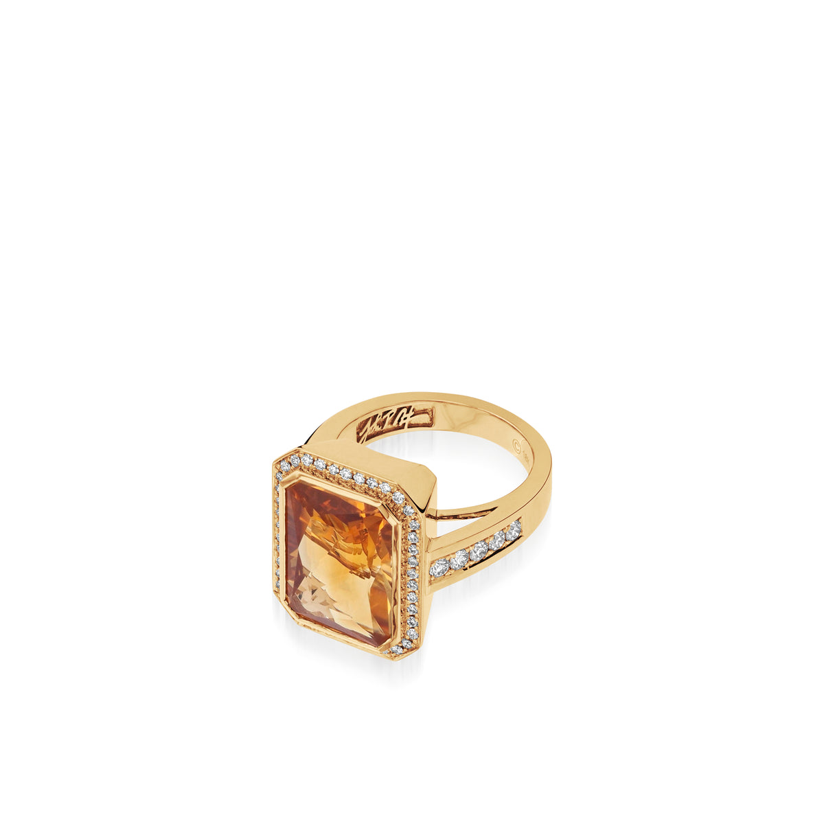 Signature Citrine and Diamond Ring – John Atencio