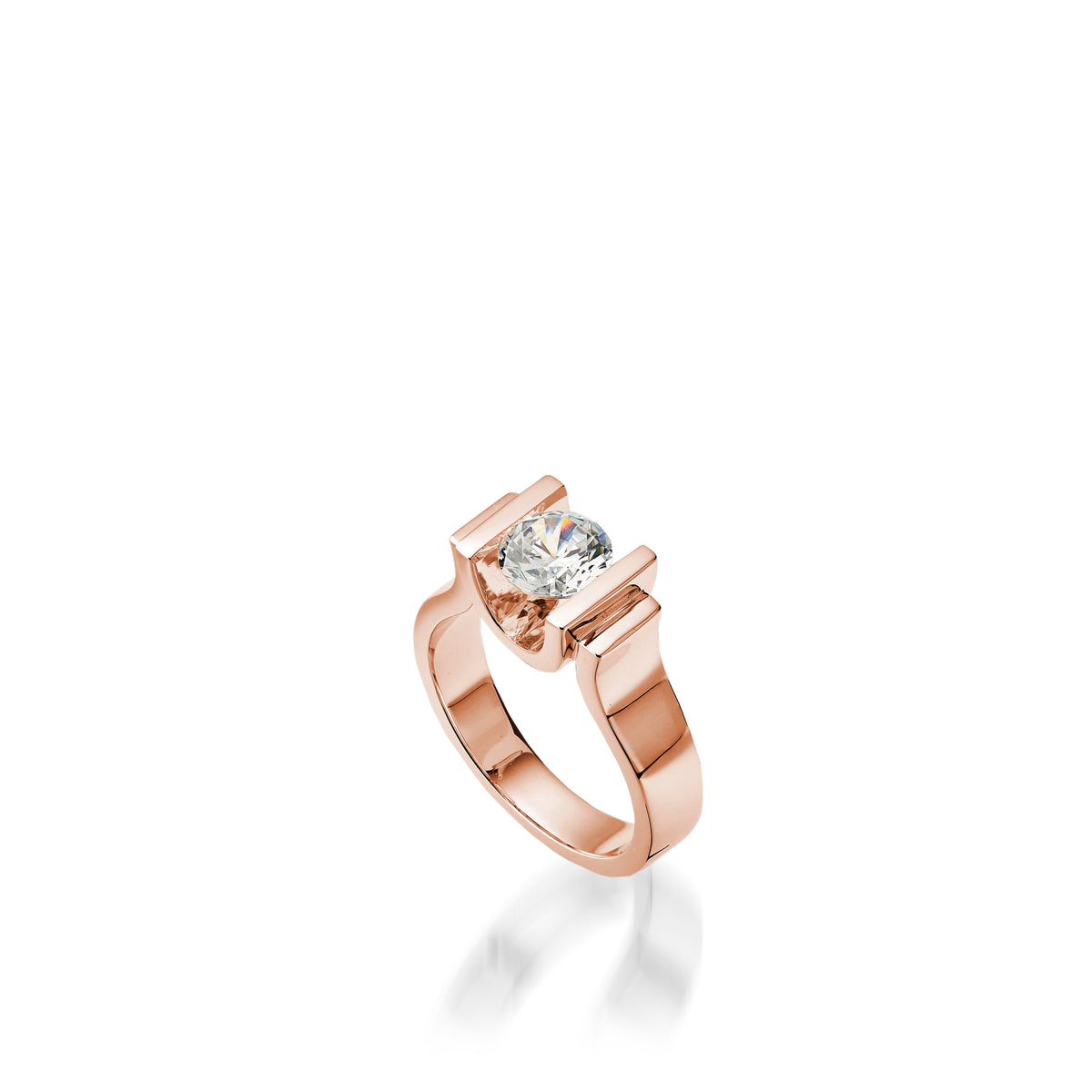 Unity Yellow Gold Engagement Ring – John Atencio