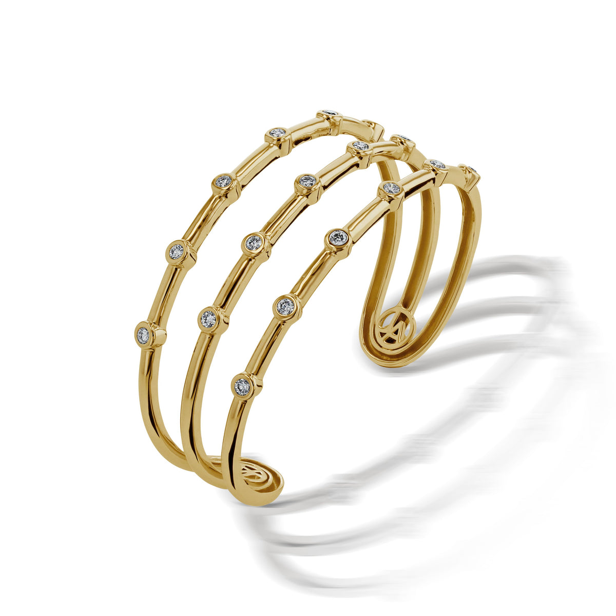 Paloma Wide Diamond Cuff Bracelet – John Atencio