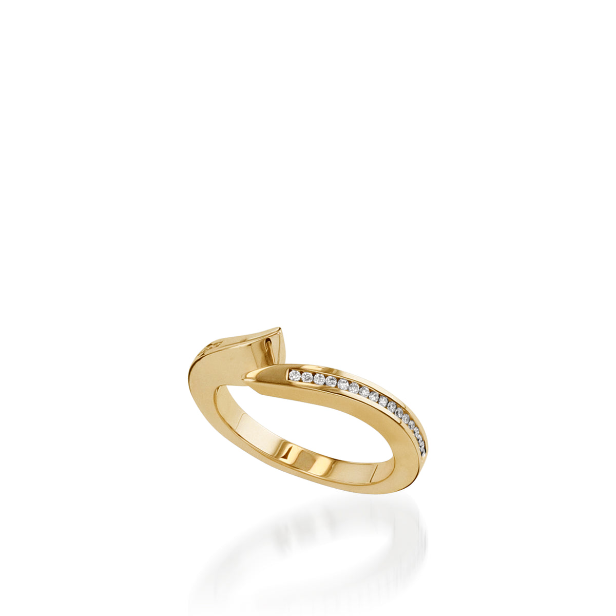 Azure Yellow Gold Engagement Ring – John Atencio