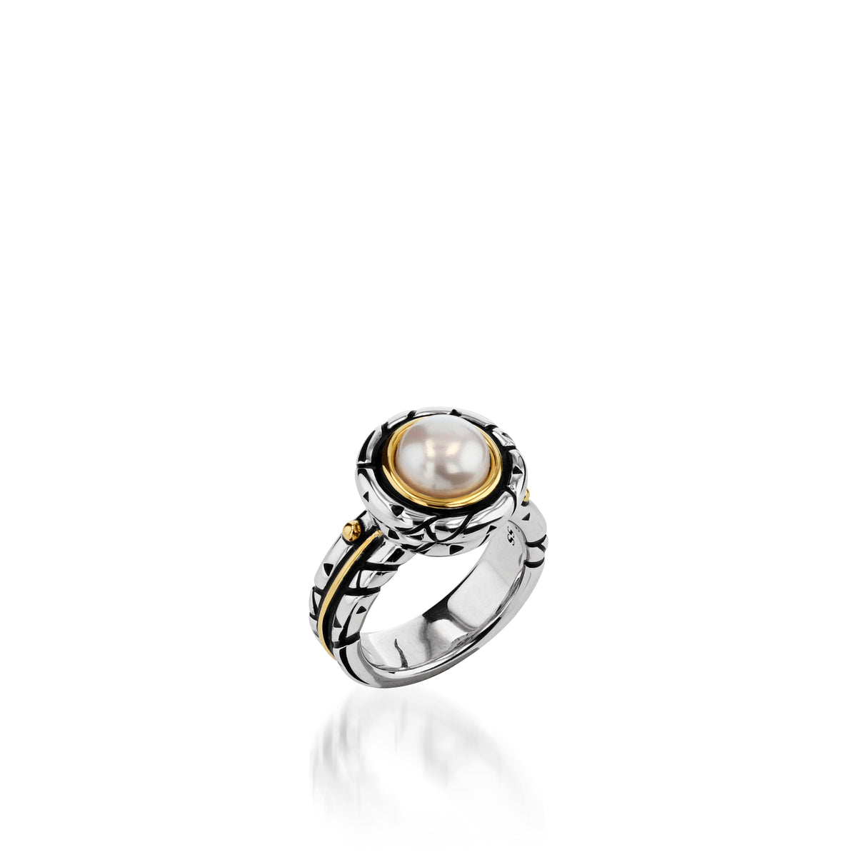 Solar Eclipse Pearl Ring – John Atencio